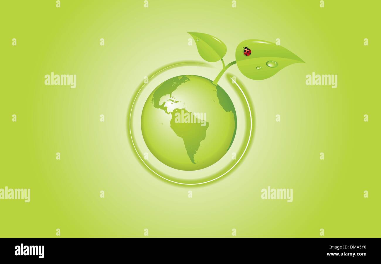 Eco Globe Vector Stock Vector Image & Art - Alamy