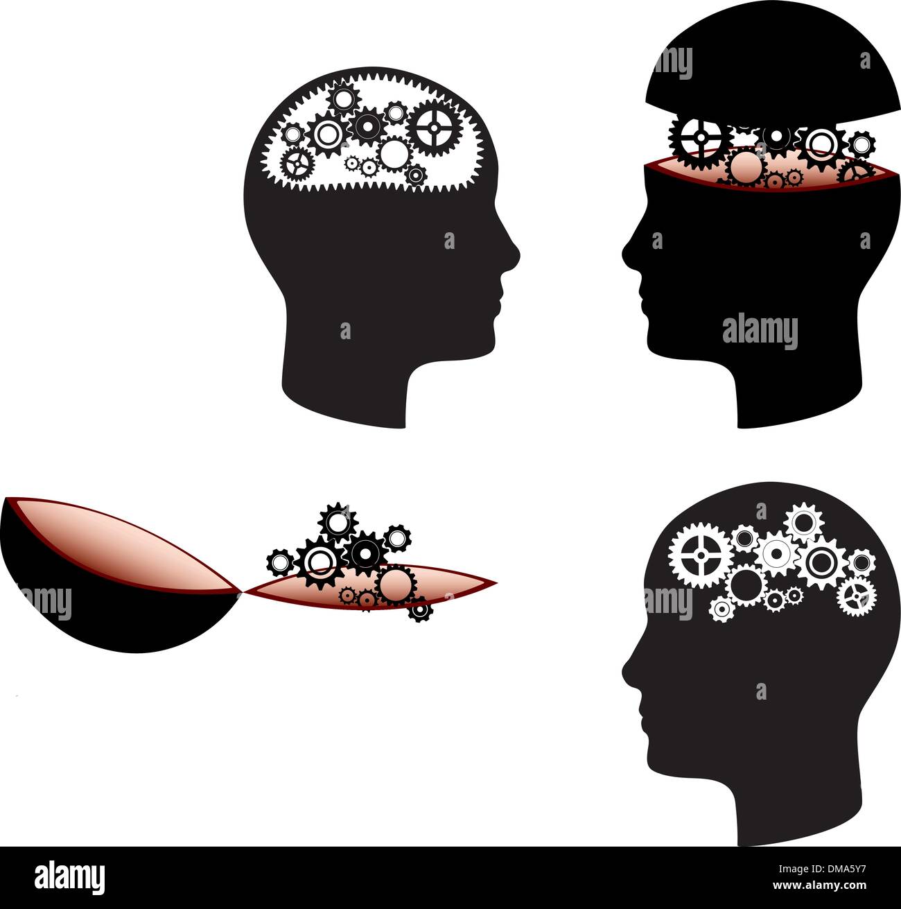 Cogs brain hi-res stock photography and images - Alamy