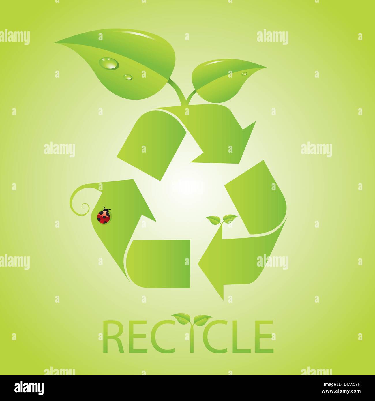 Recycle leaves Stock Vector Images - Alamy