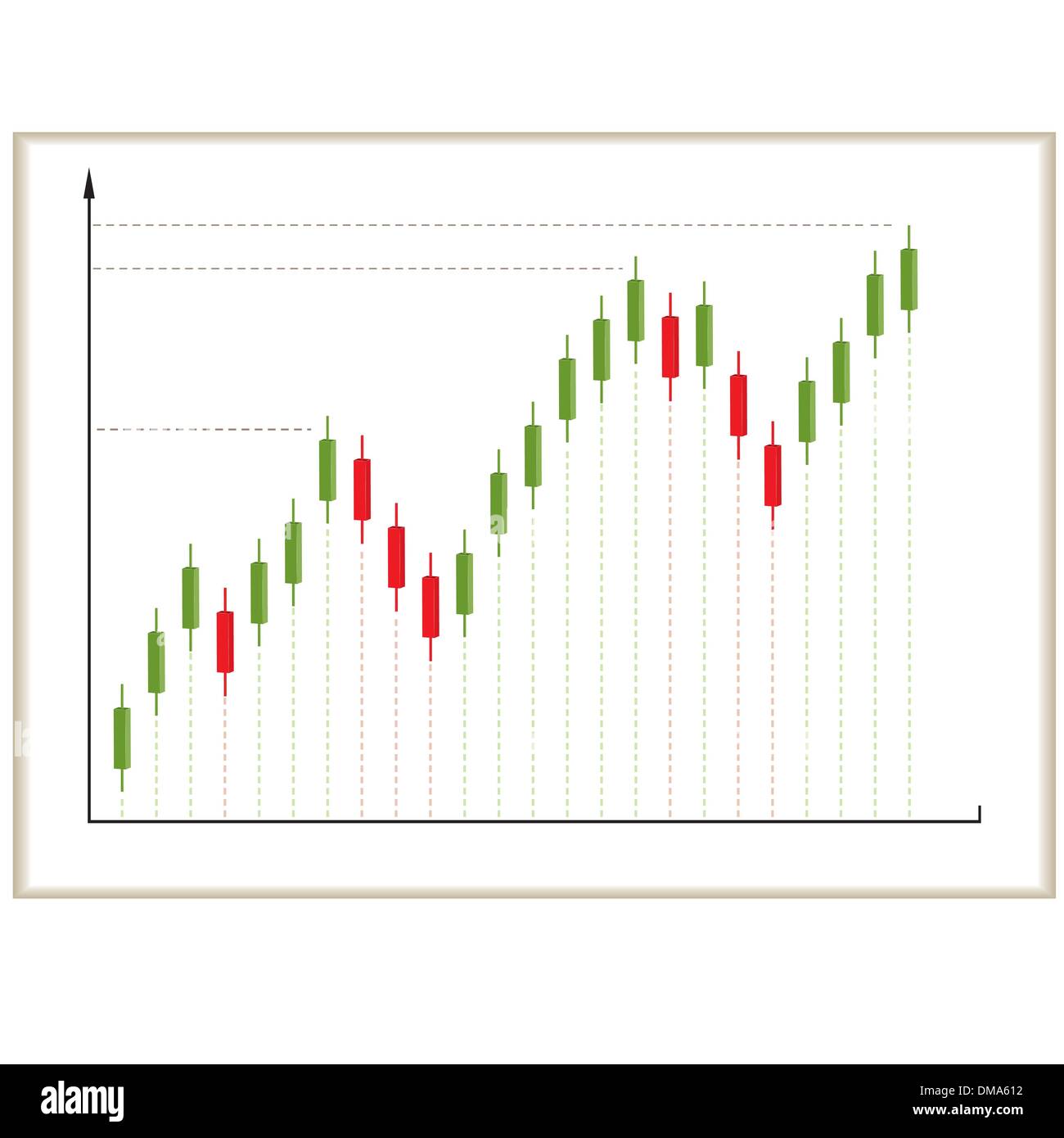 Candles diagram. vector illustration Stock Vector Image & Art - Alamy
