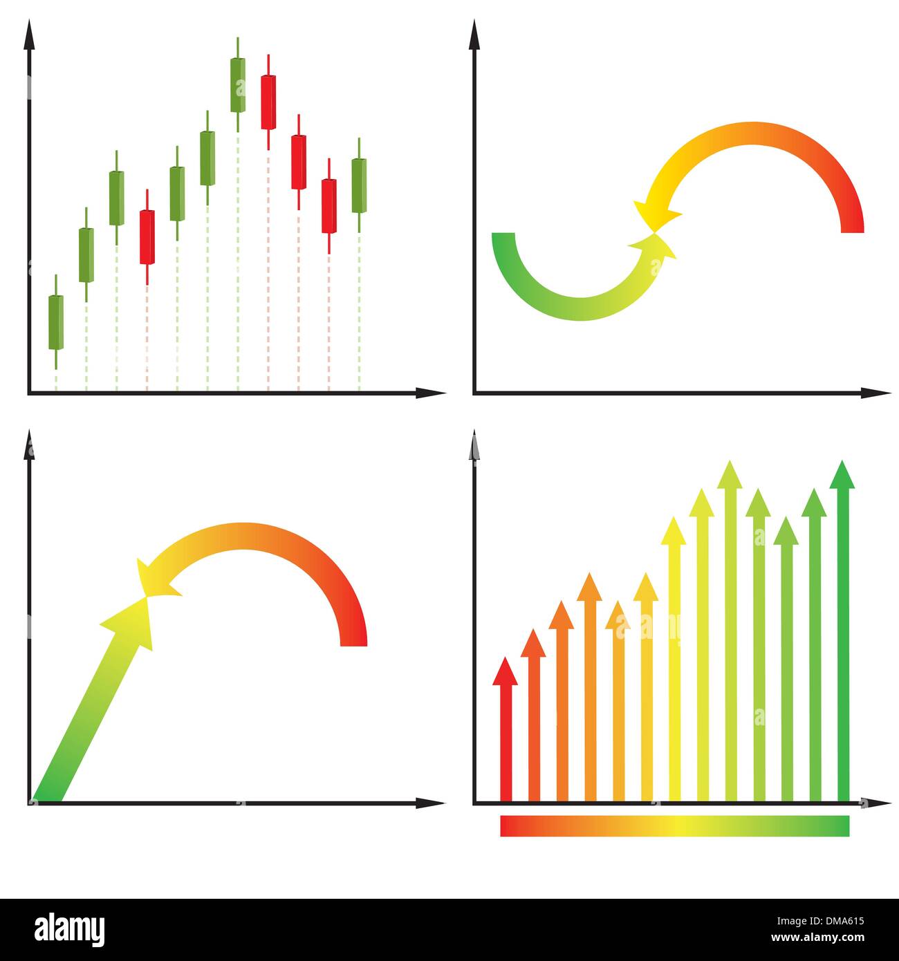 Candles diagram. vector illustration Stock Vector Image & Art - Alamy