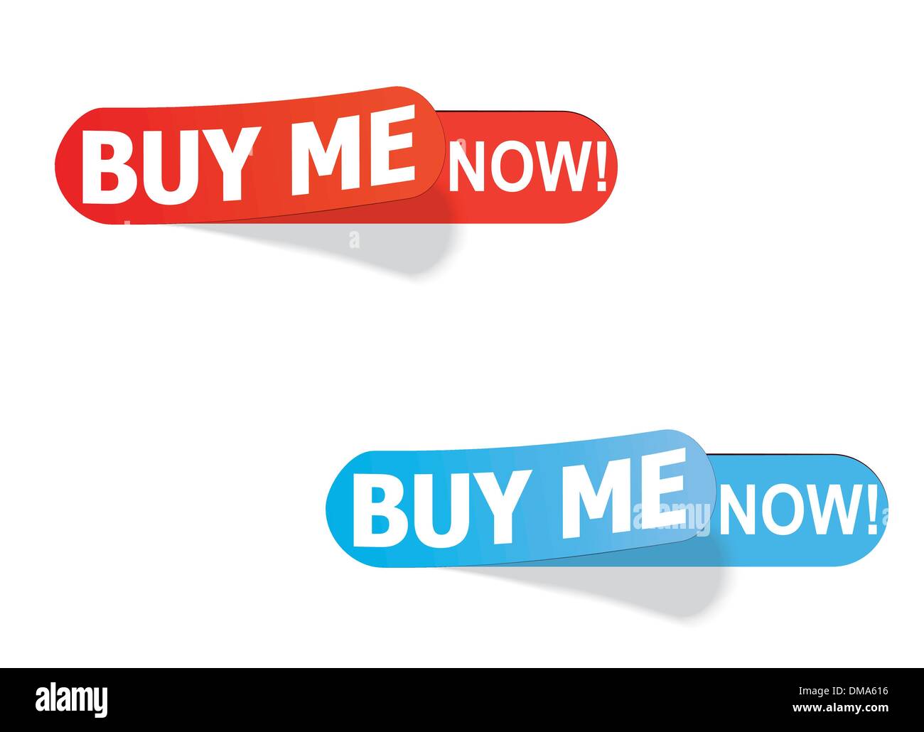 color labels with the inscription buy me now! Stock Vector Image & Art ...