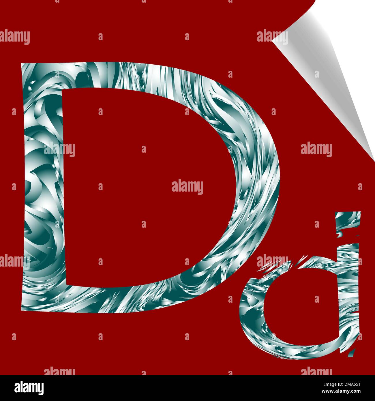 Letter d illustration hi-res stock photography and images - Alamy
