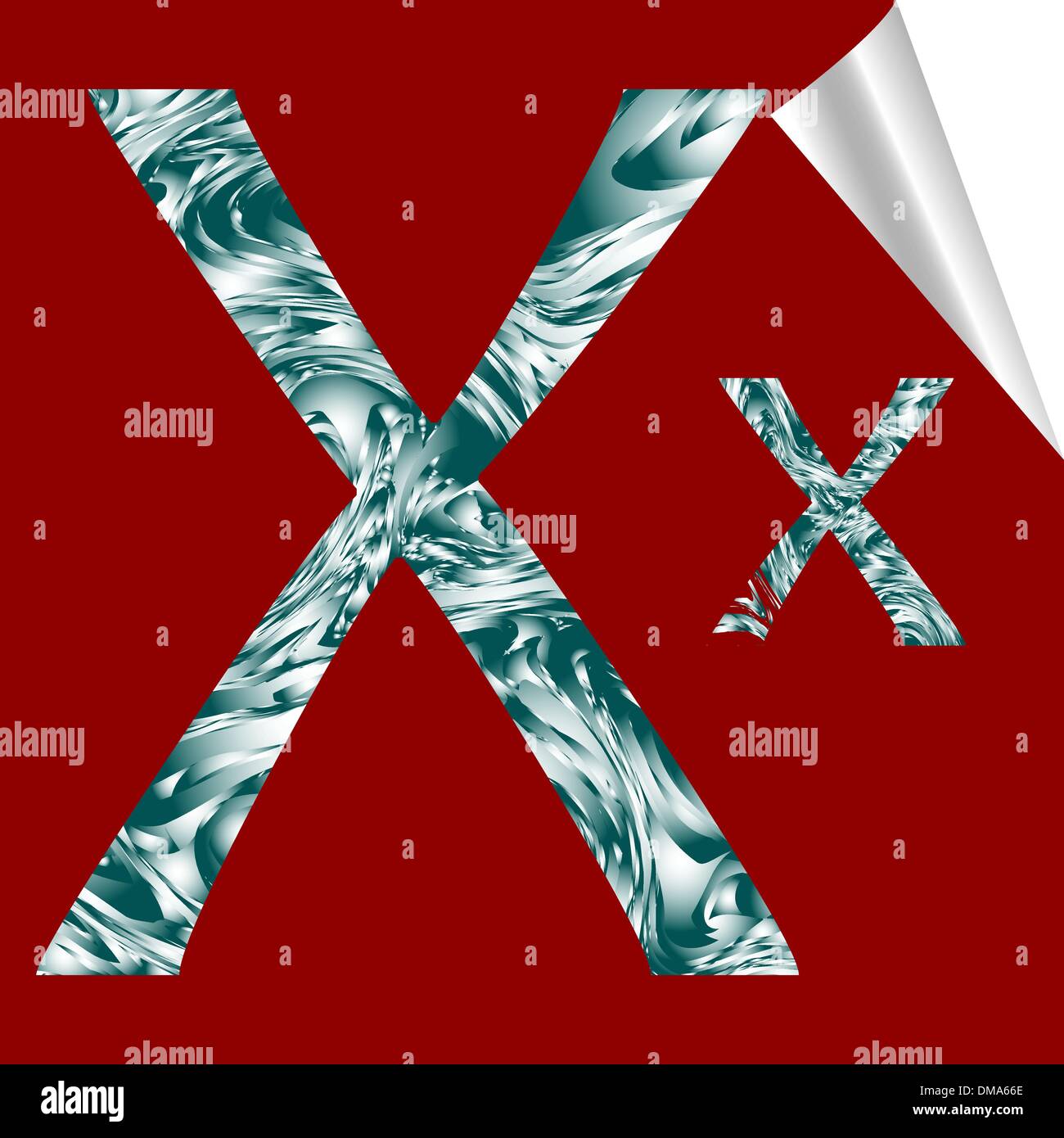 Letter x illustration Stock Vector Images - Alamy