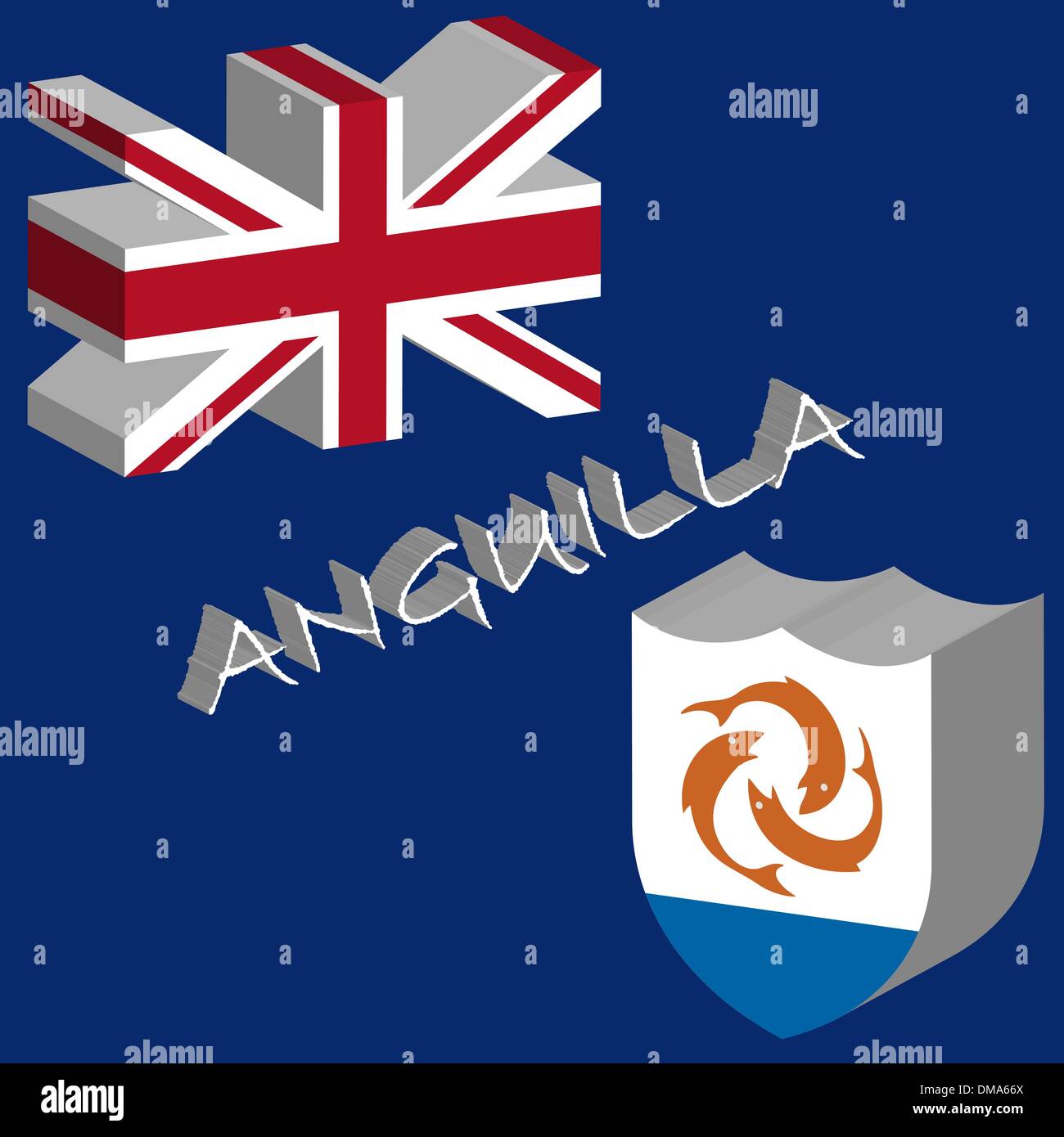 Waving 3d flag Stock Vector Images - Alamy