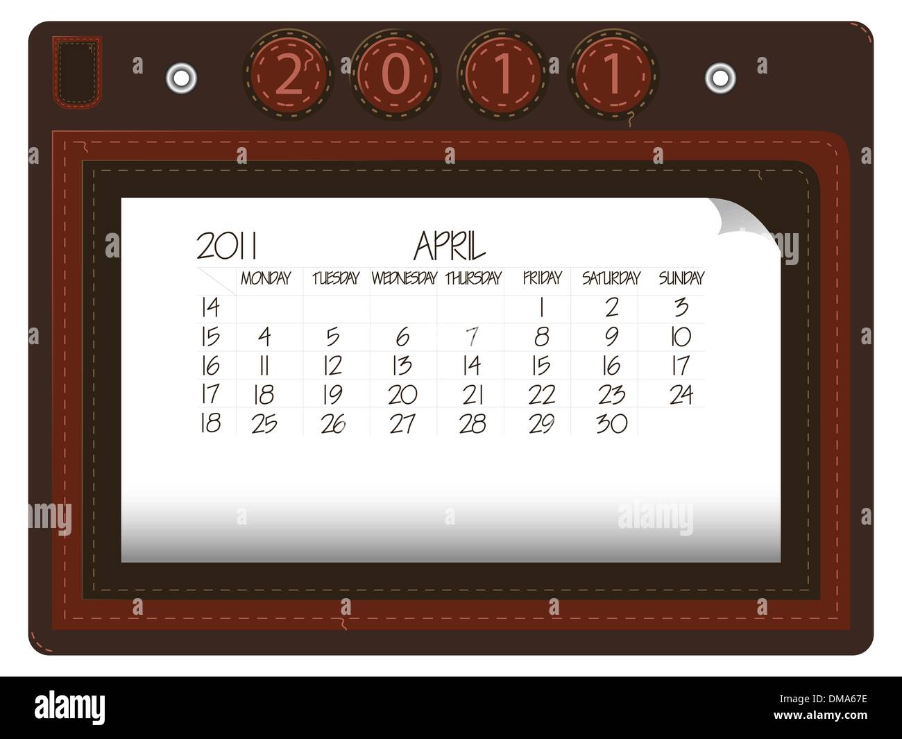 White april Stock Vector Images - Alamy