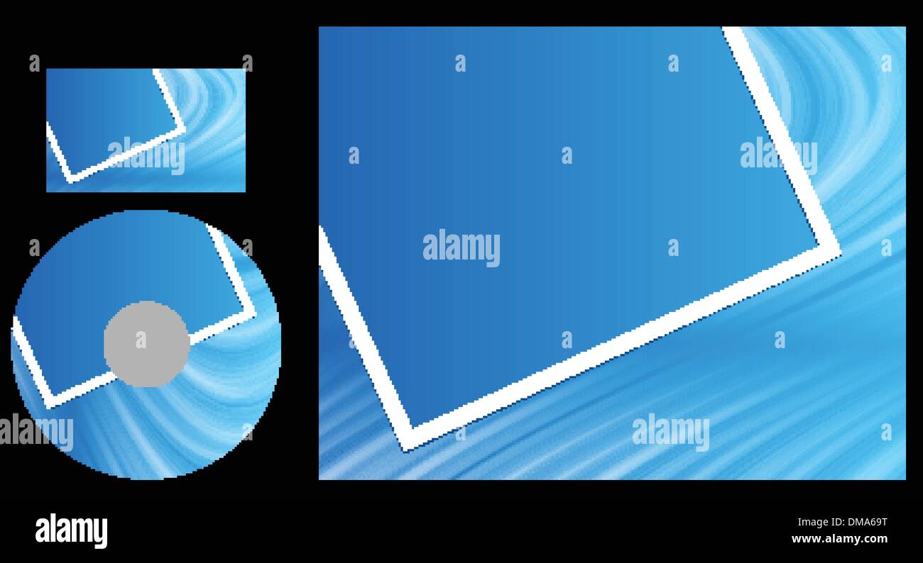 Template for business card, letter and cd. Add your logo and tex Stock ...