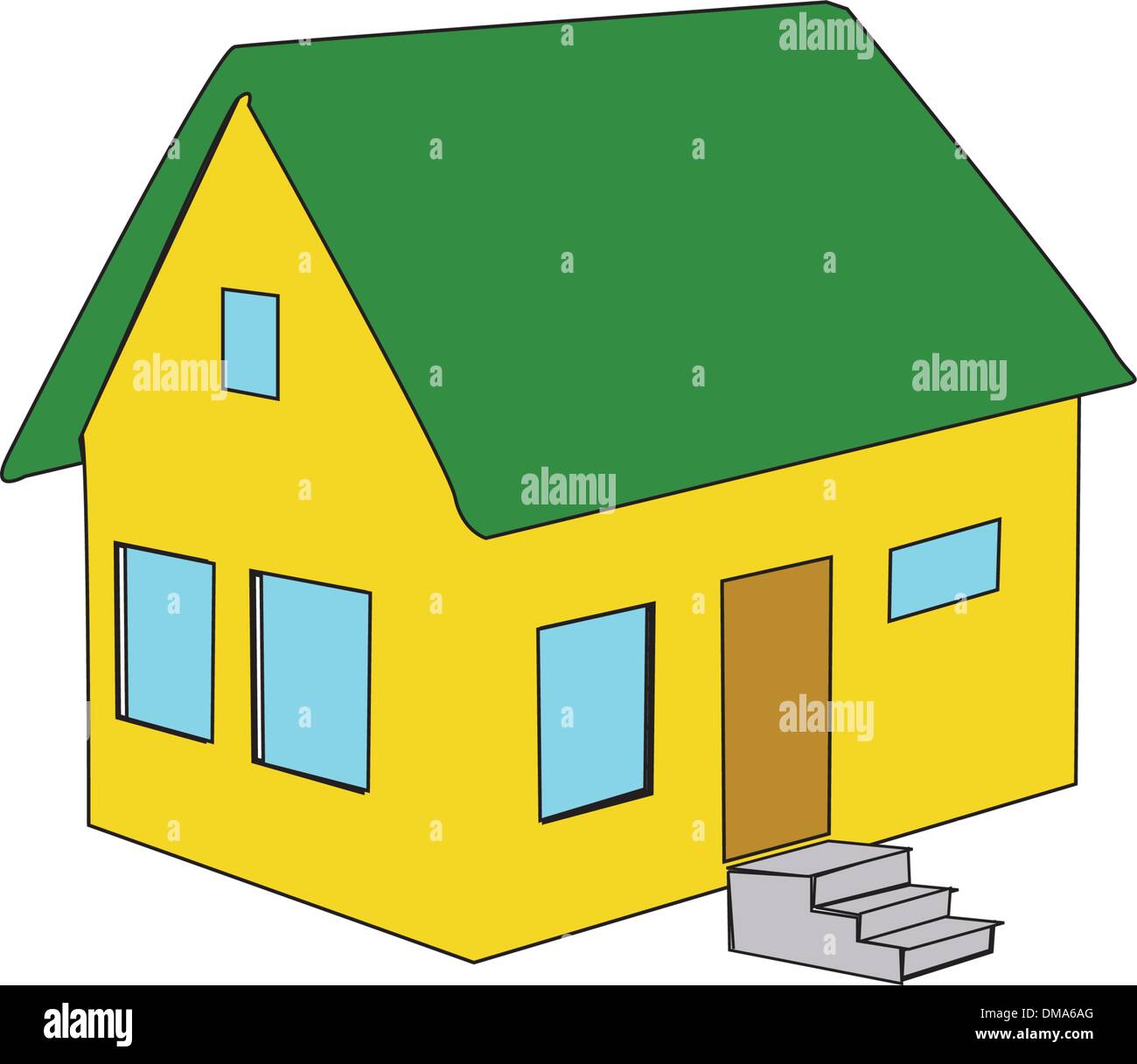 Simple house Stock Vector Images - Alamy