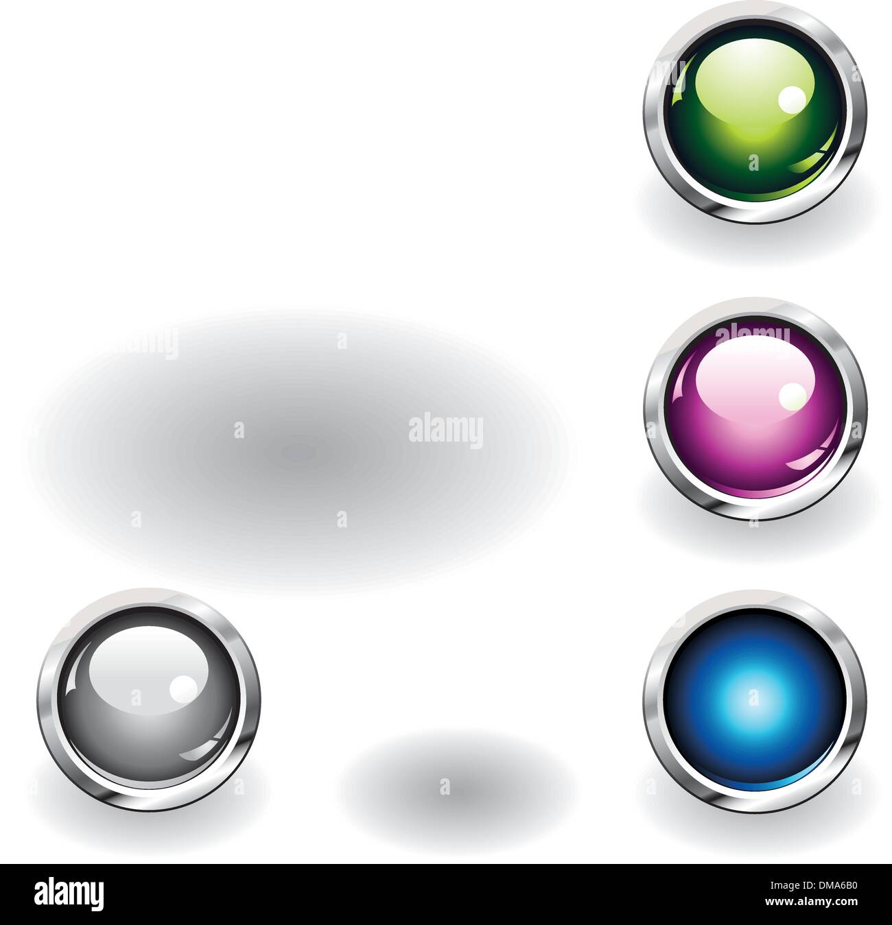 Shiny and colorful buttons Stock Vector Image & Art - Alamy