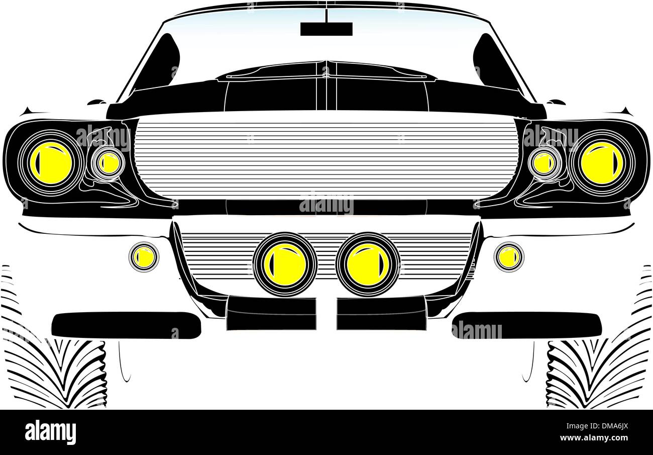 Car front bumper Stock Vector Images - Alamy