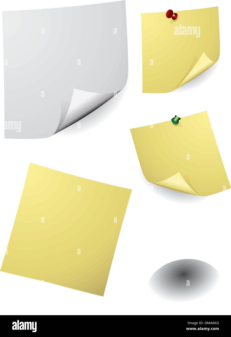Notepaper note paper Stock Vector Images - Alamy
