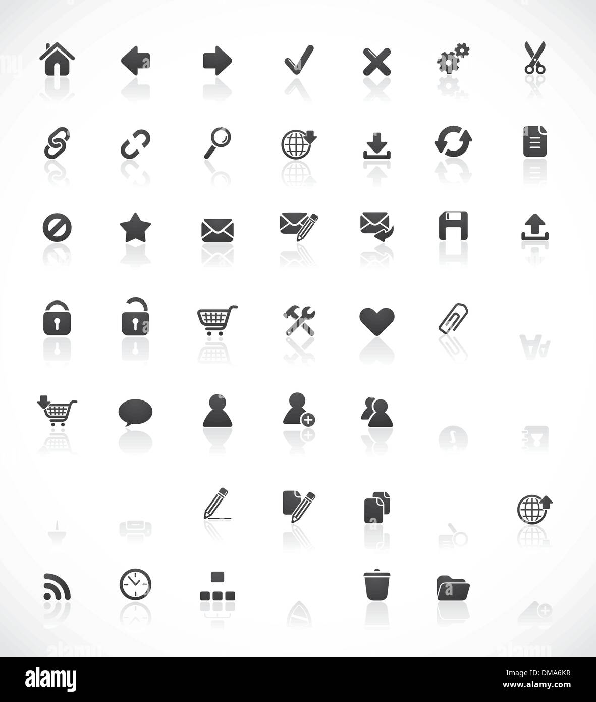 Web and office icons Stock Vector Image & Art - Alamy