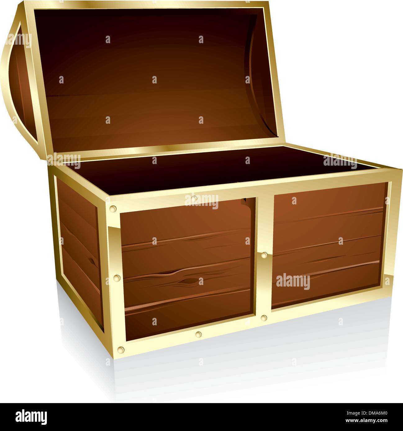 Open Empty Treasure Chest