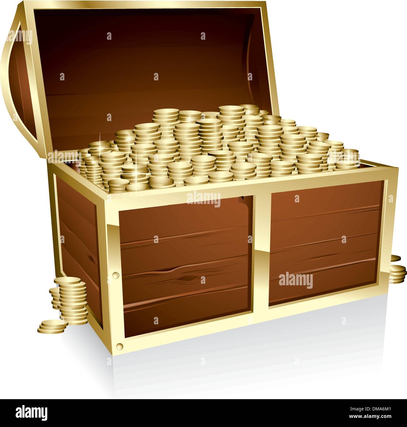 Drawing treasure chest Stock Vector Images - Alamy