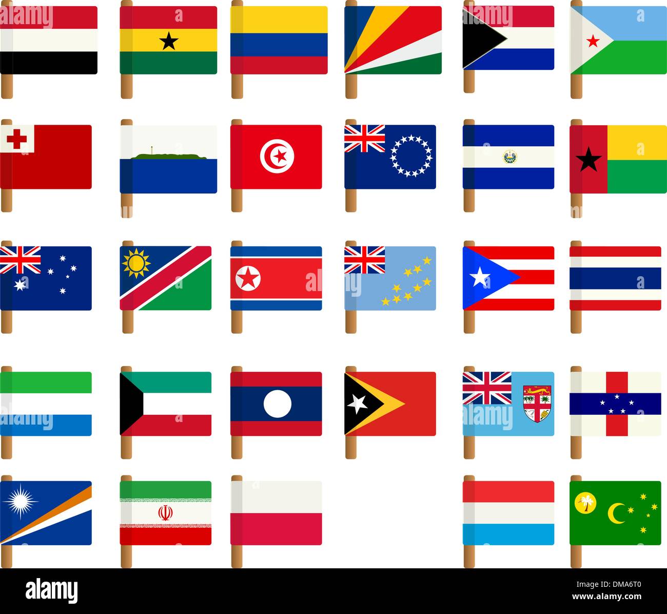 World flag icons set 4 Stock Vector Image & Art - Alamy