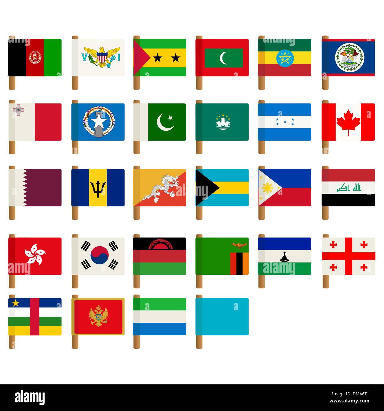 World flag icons set 3 Stock Vector Image & Art - Alamy