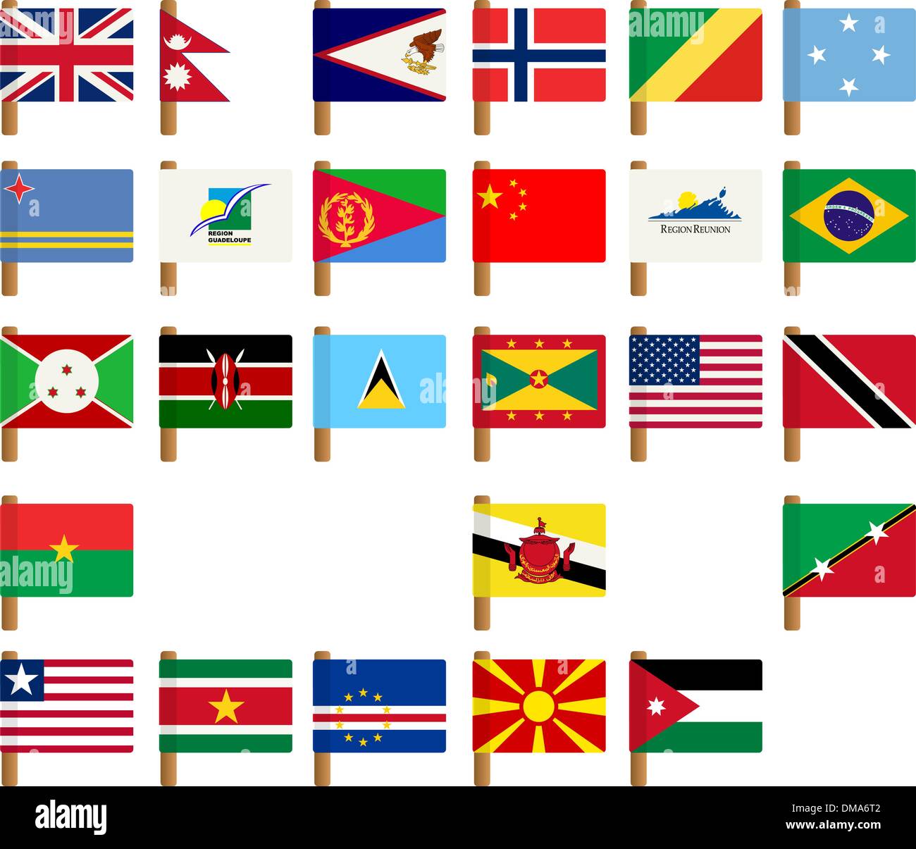 World flag icons set 5 Stock Vector Image & Art - Alamy