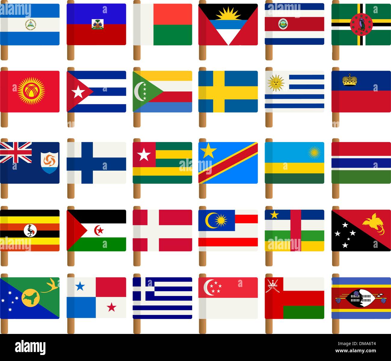 World flag icons set 7 Stock Vector Image & Art - Alamy
