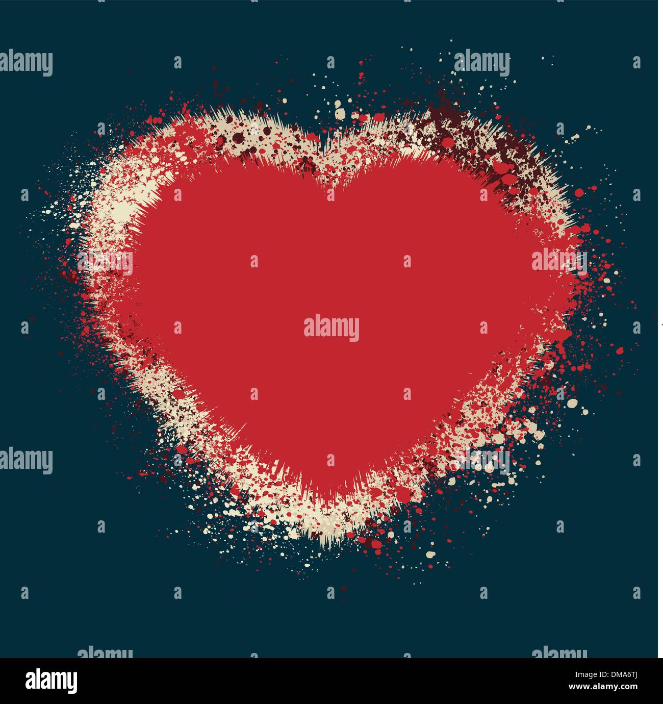 Grunge shaped heart Stock Vector Images - Alamy
