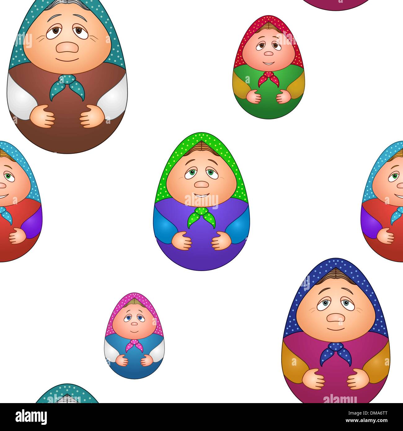 Matryoshka doll russian dolls Stock Vector Images - Alamy
