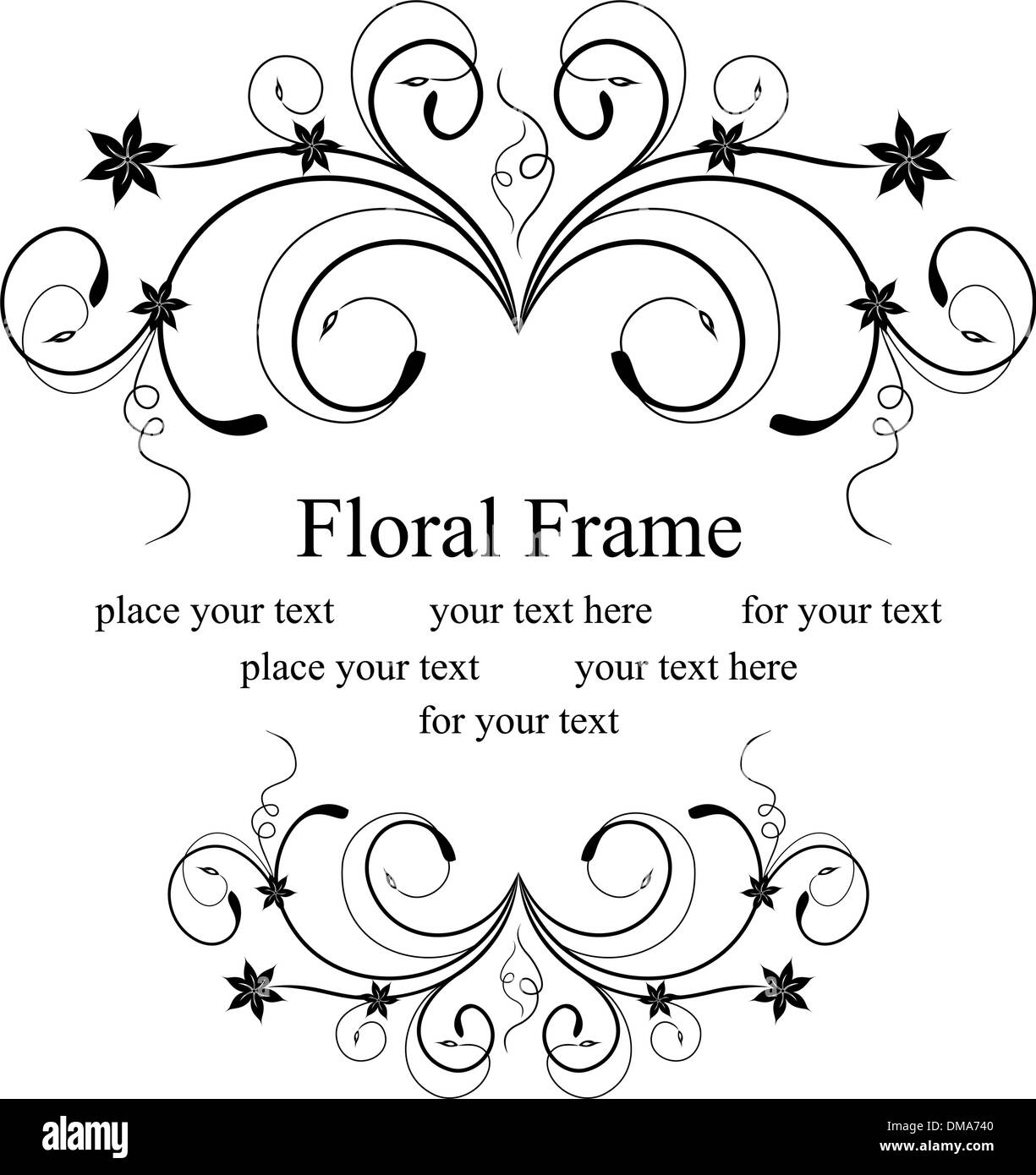 Visiting frame Stock Vector Images - Alamy