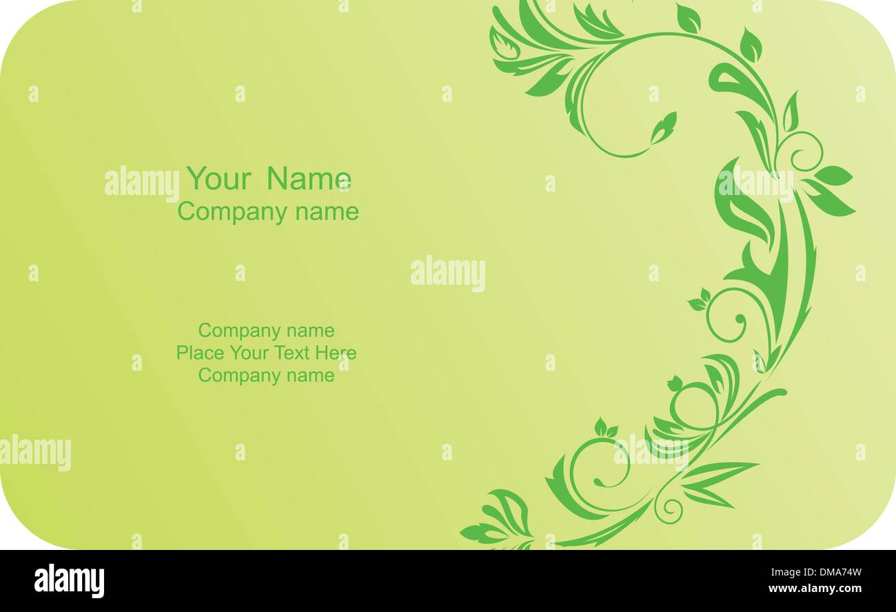 Illustration of template card company label with name Stock Vector ...