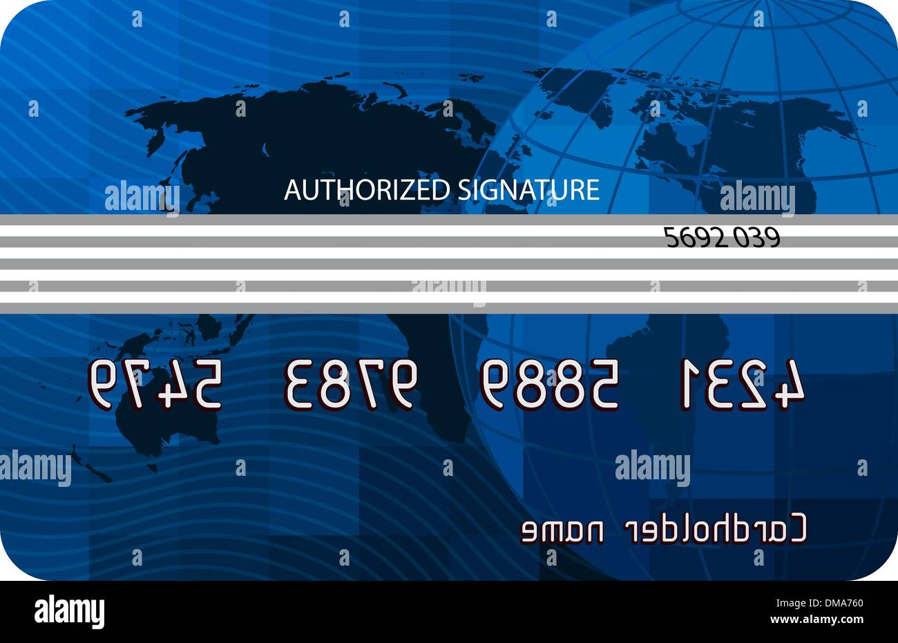 Credit cards, back view. EPS 8 Stock Vector Image & Art - Alamy