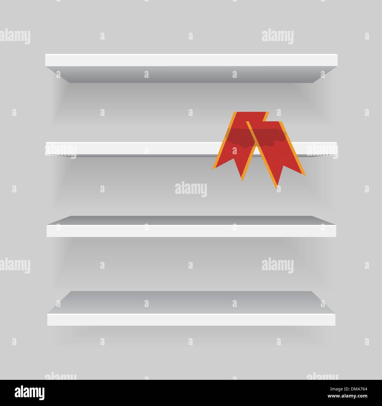Realistic white store shelves Stock Vector Images - Alamy