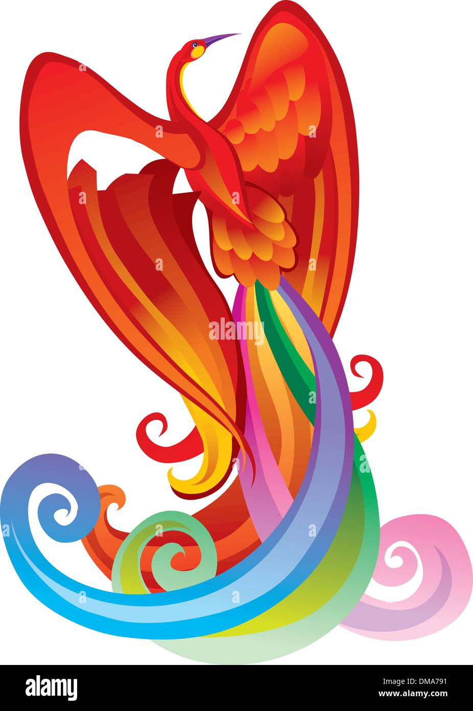 Multi coloured bird Stock Vector Images - Alamy