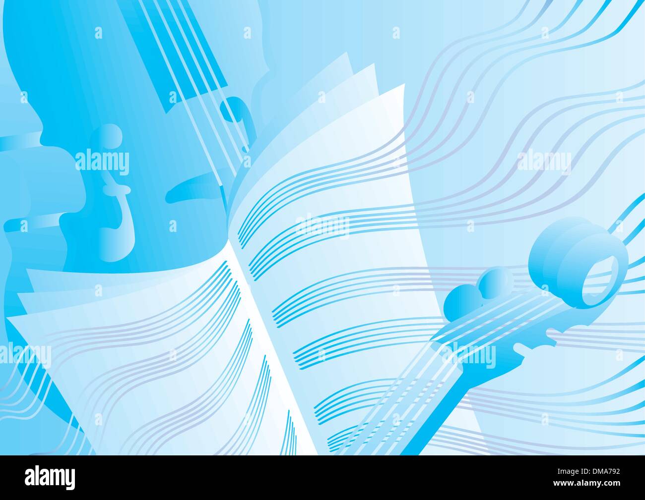 Writing music notes Stock Vector Images - Alamy