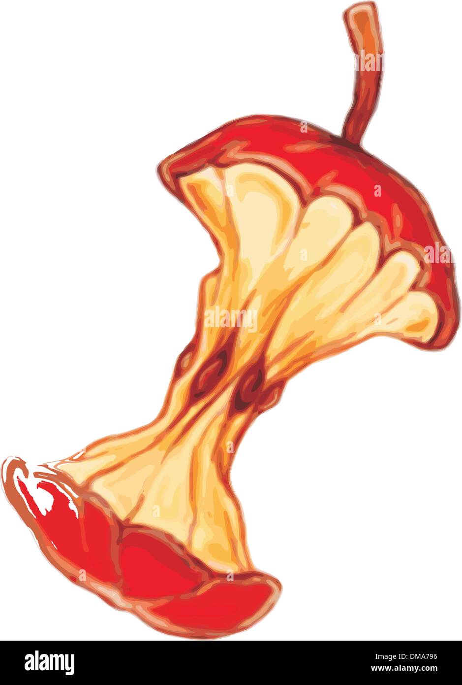 The rest of an apple Stock Vector Image & Art - Alamy
