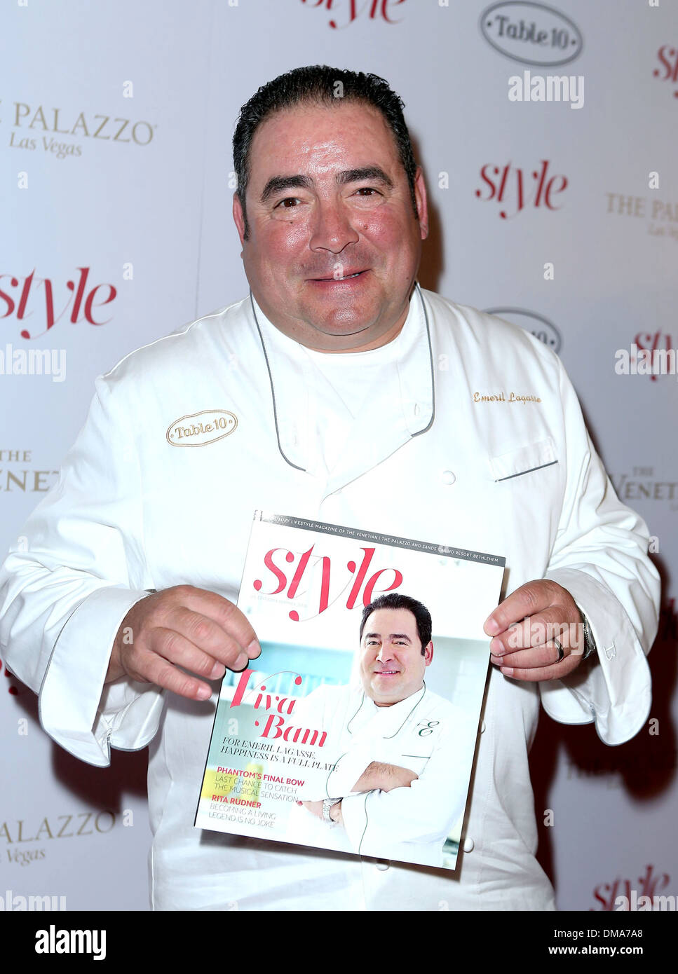 Emeril Lagasse Sands Style Magazine launch party held at Table 10 ...