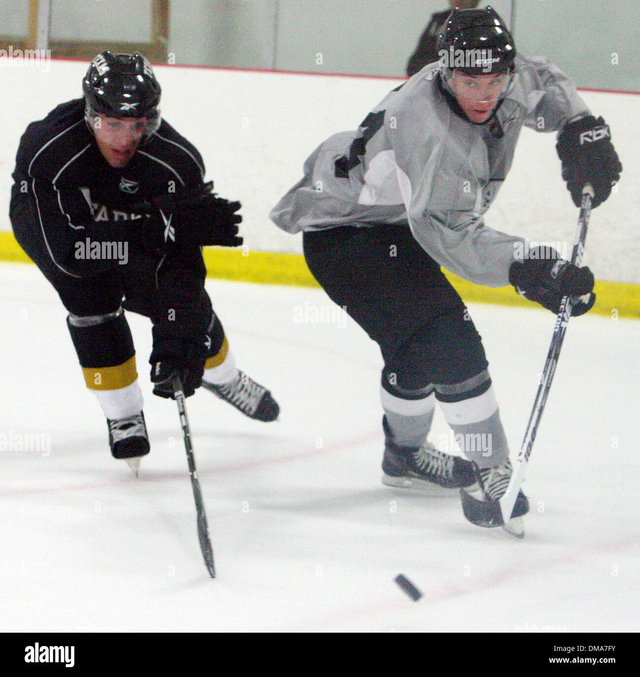 FOR SPORTS - Texas Stars' Brandon Straub (left) and Rampage's Hans ...