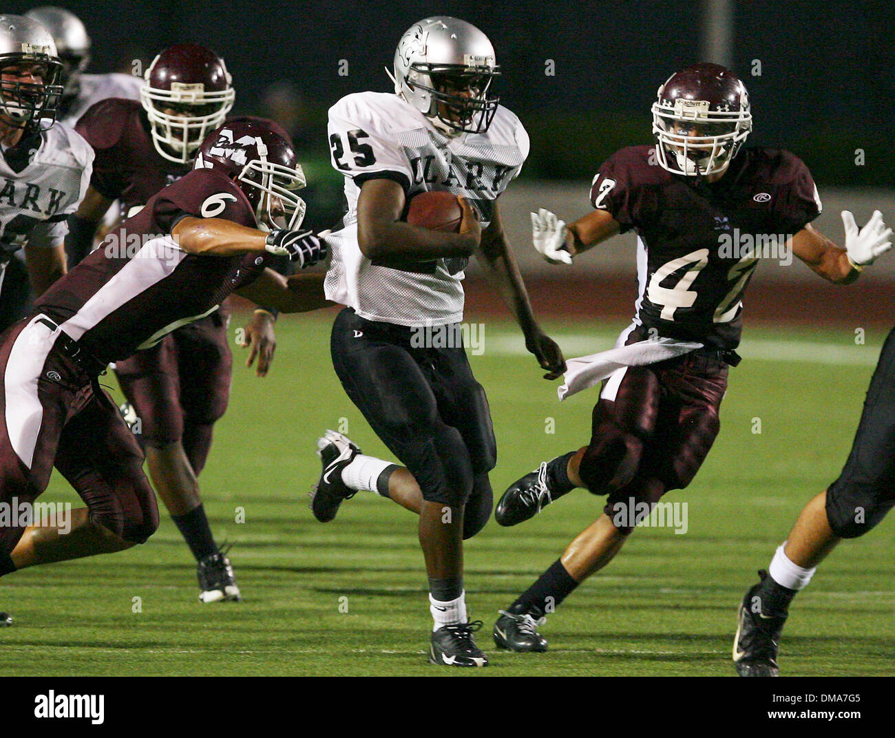 FOR SPORTS - Clark's Tevin Glasgow looks for running room between ...