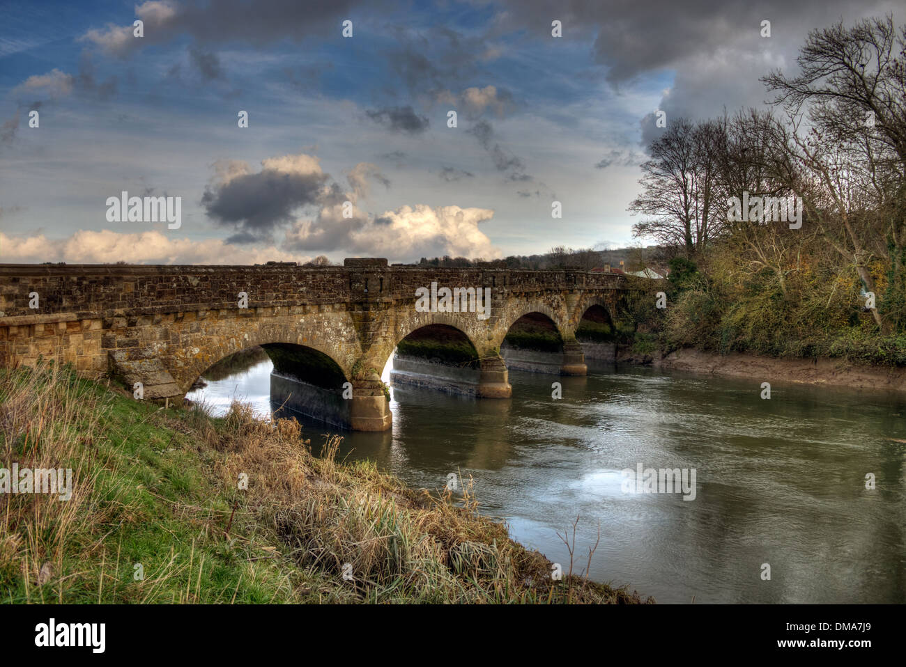 Old stone bridge in england Stock Photo - Alamy