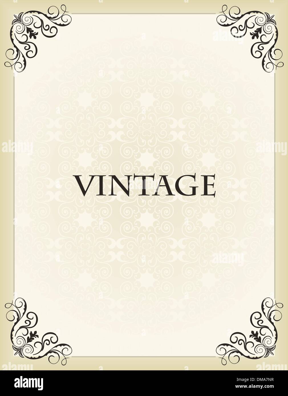 Illustration vintage background card for design Stock Vector Image ...