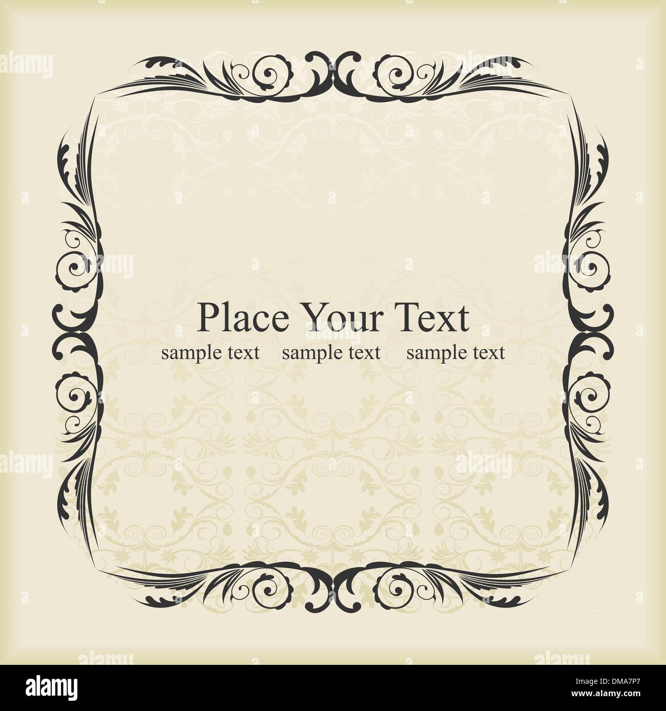 Renaissance border book Stock Vector Images - Alamy