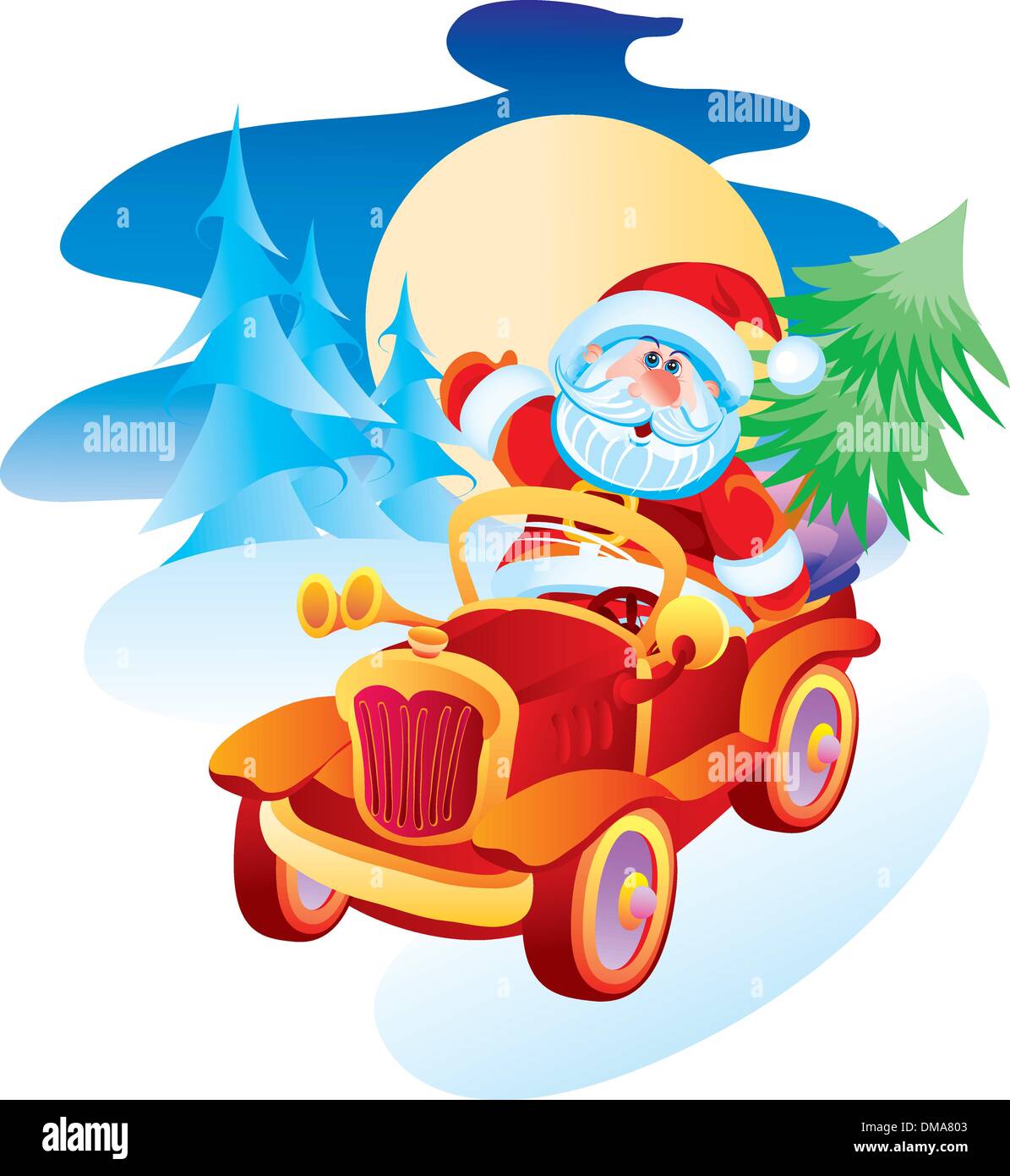 Father christmas illustration hi-res stock photography and images - Alamy
