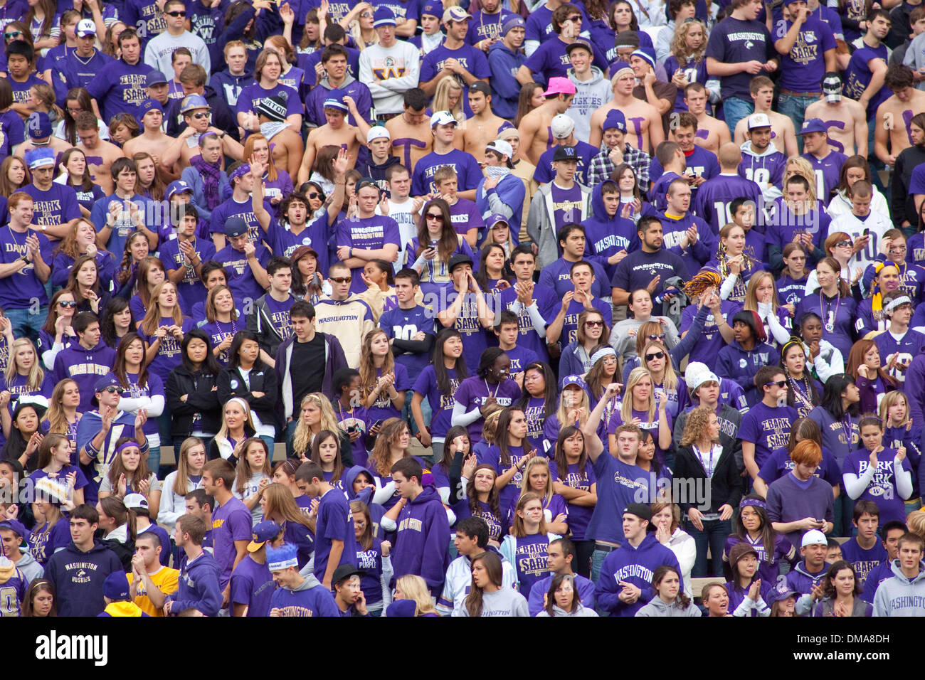 24 October 2009: Husky Fans during the game between the #11 ranked ...