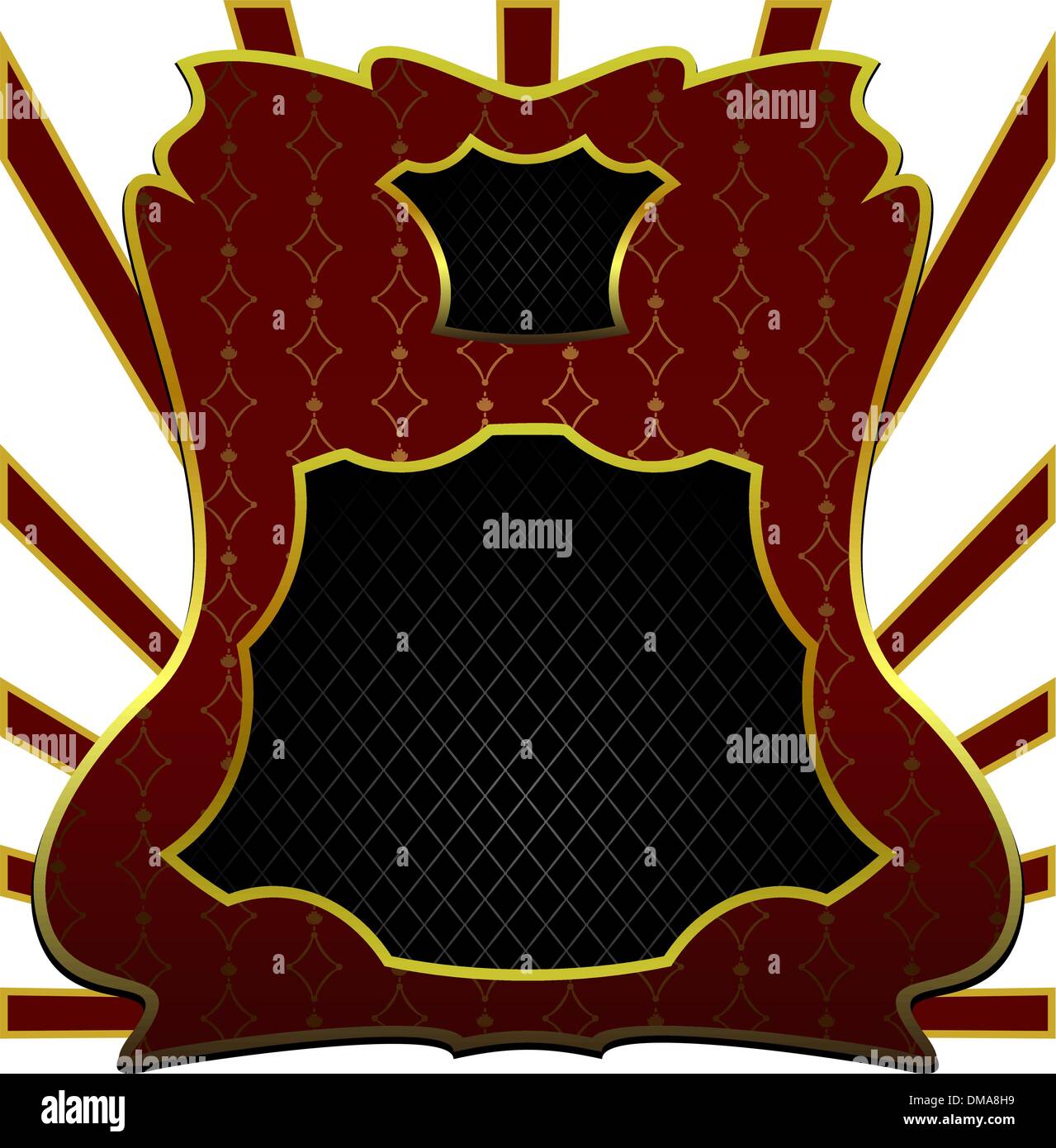 Sticker Golden Decorative Heraldic Frame High Resolution Stock ...