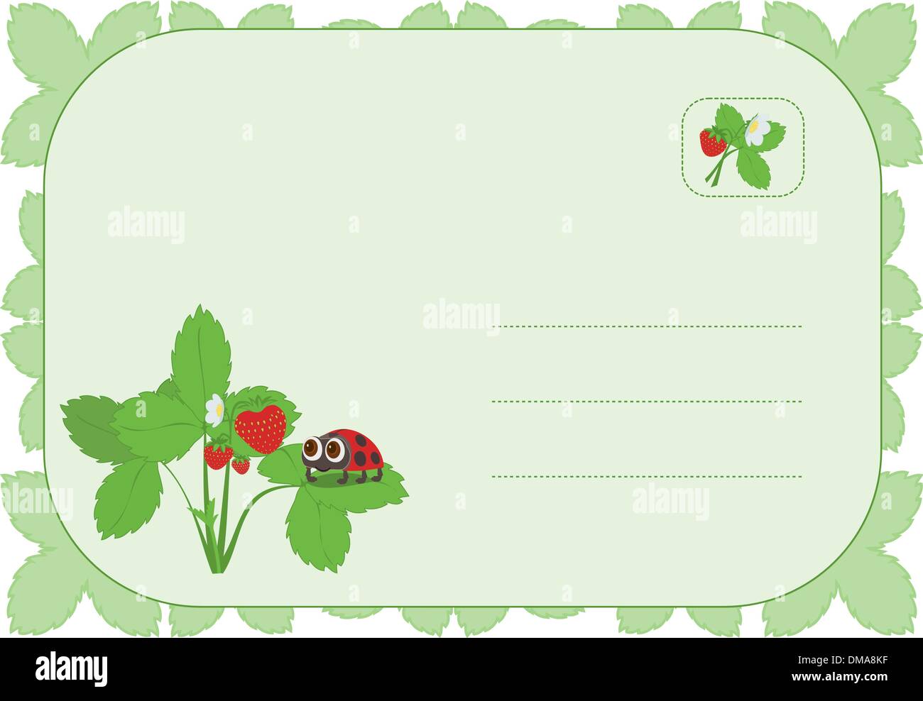 Berry strawberry on red Stock Vector Images - Alamy