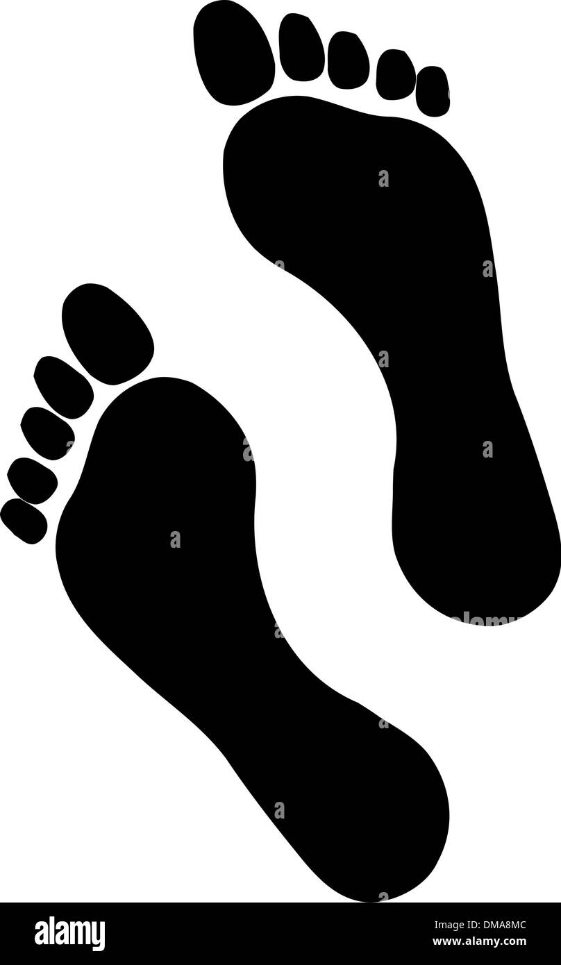 Footprints. Vector image Stock Vector Image & Art - Alamy