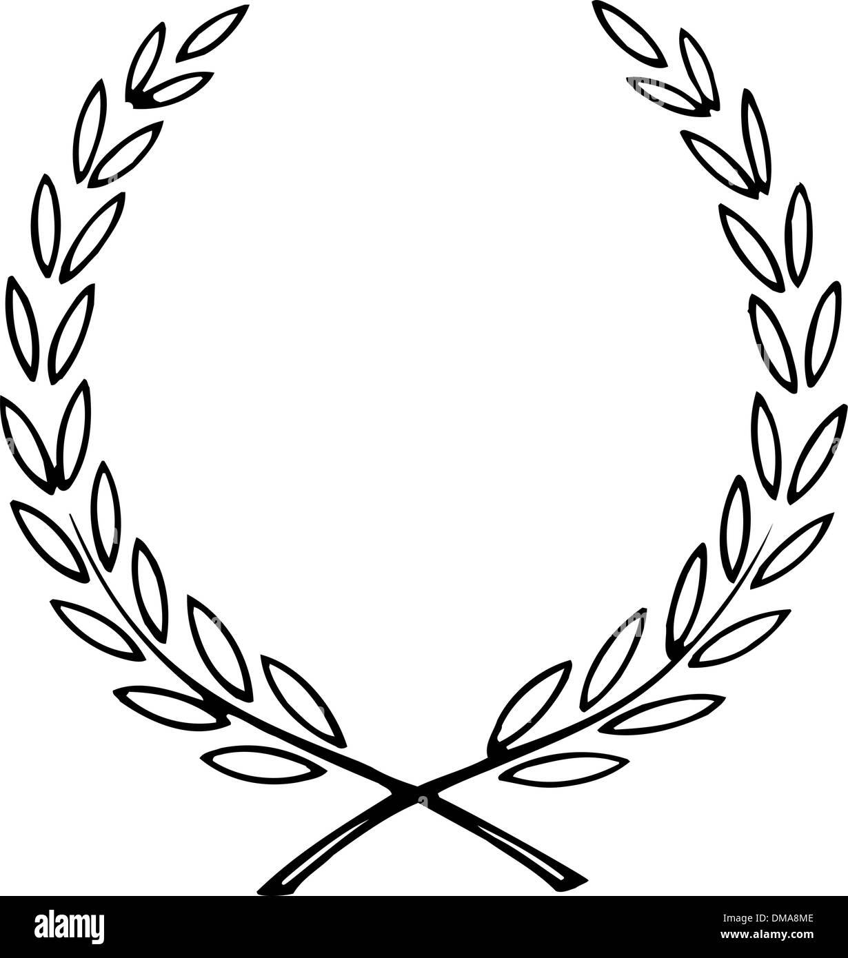 Simple vector wreath for diploma Stock Vector Image & Art - Alamy