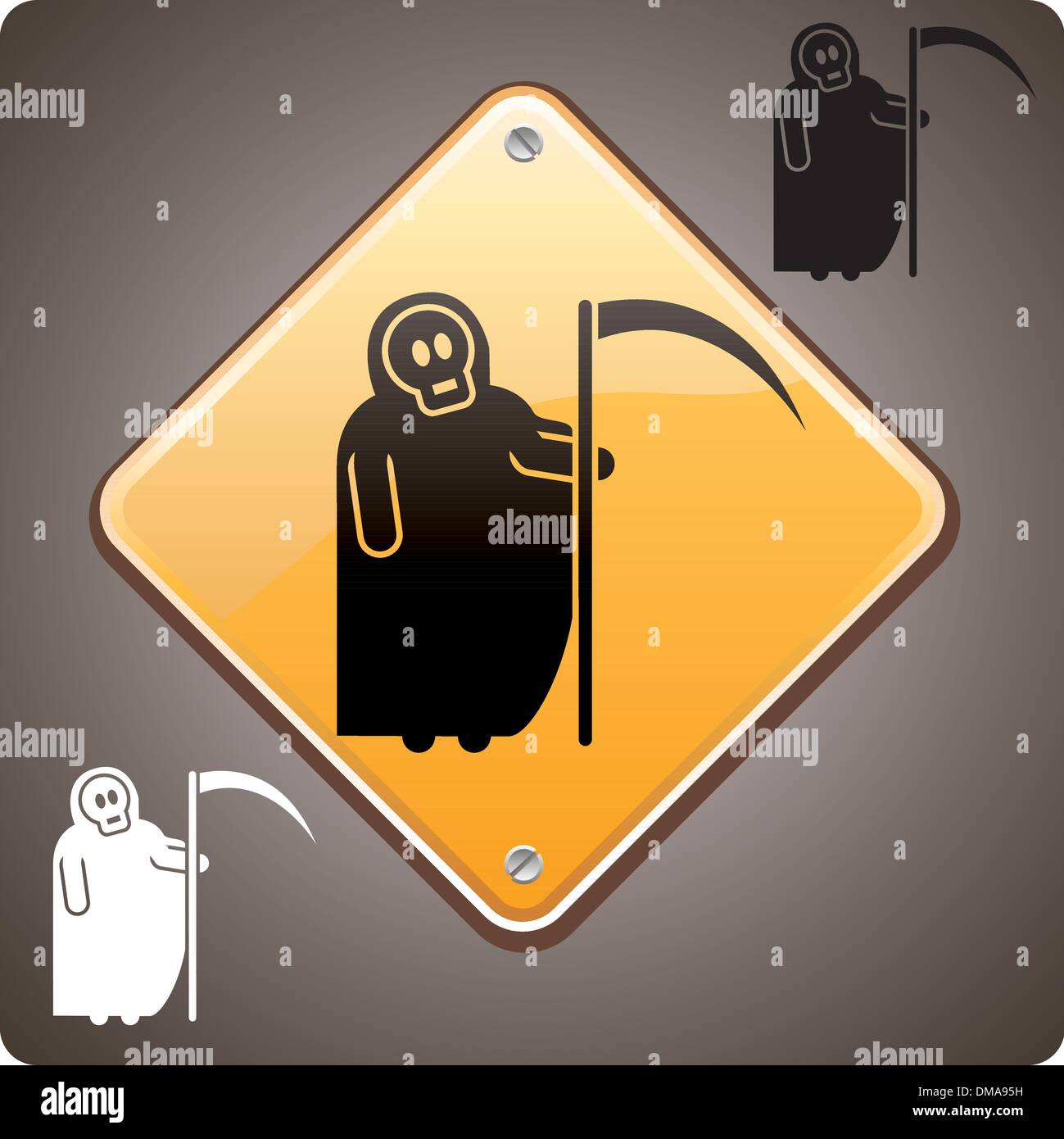 Death warning Stock Vector Images - Alamy