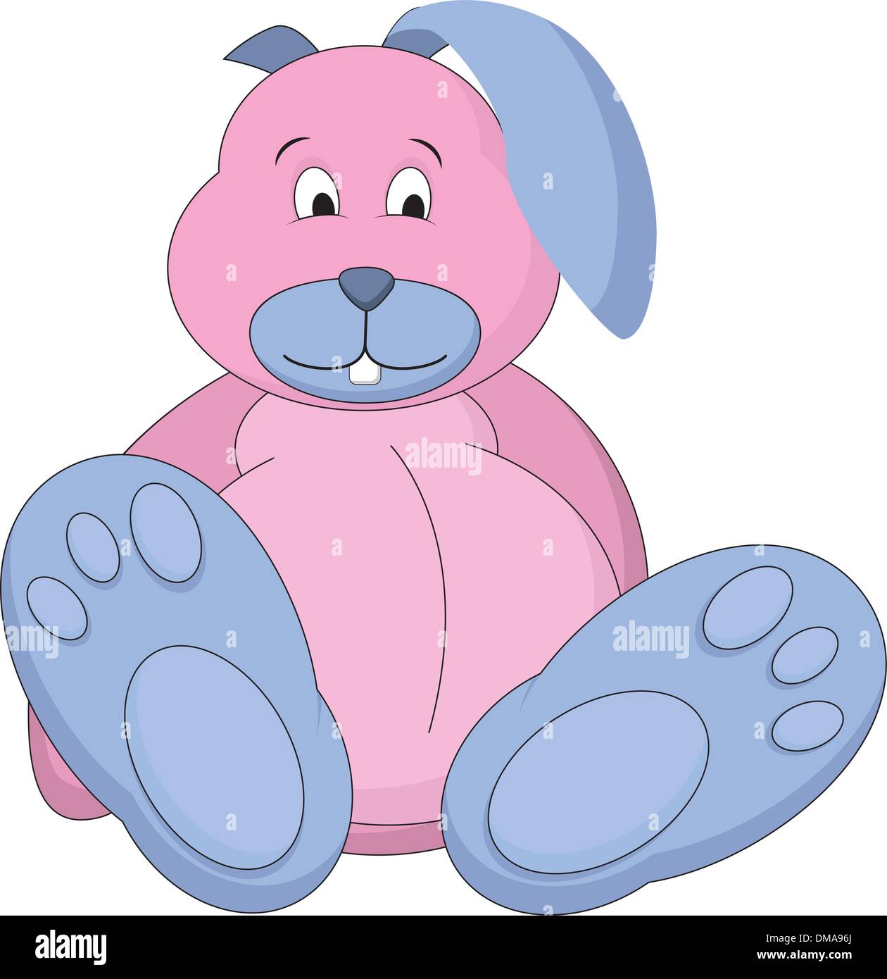 Pink and Blue Bunny Stock Vector Image & Art - Alamy