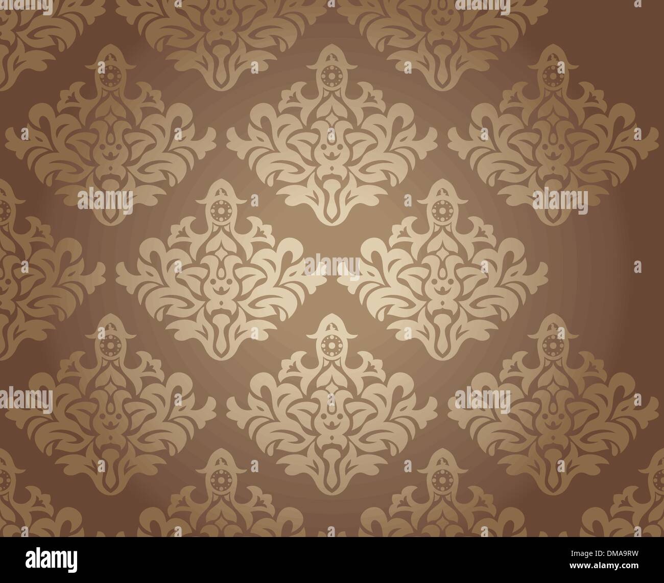 seamless damask wallpaper Stock Vector Image & Art - Alamy
