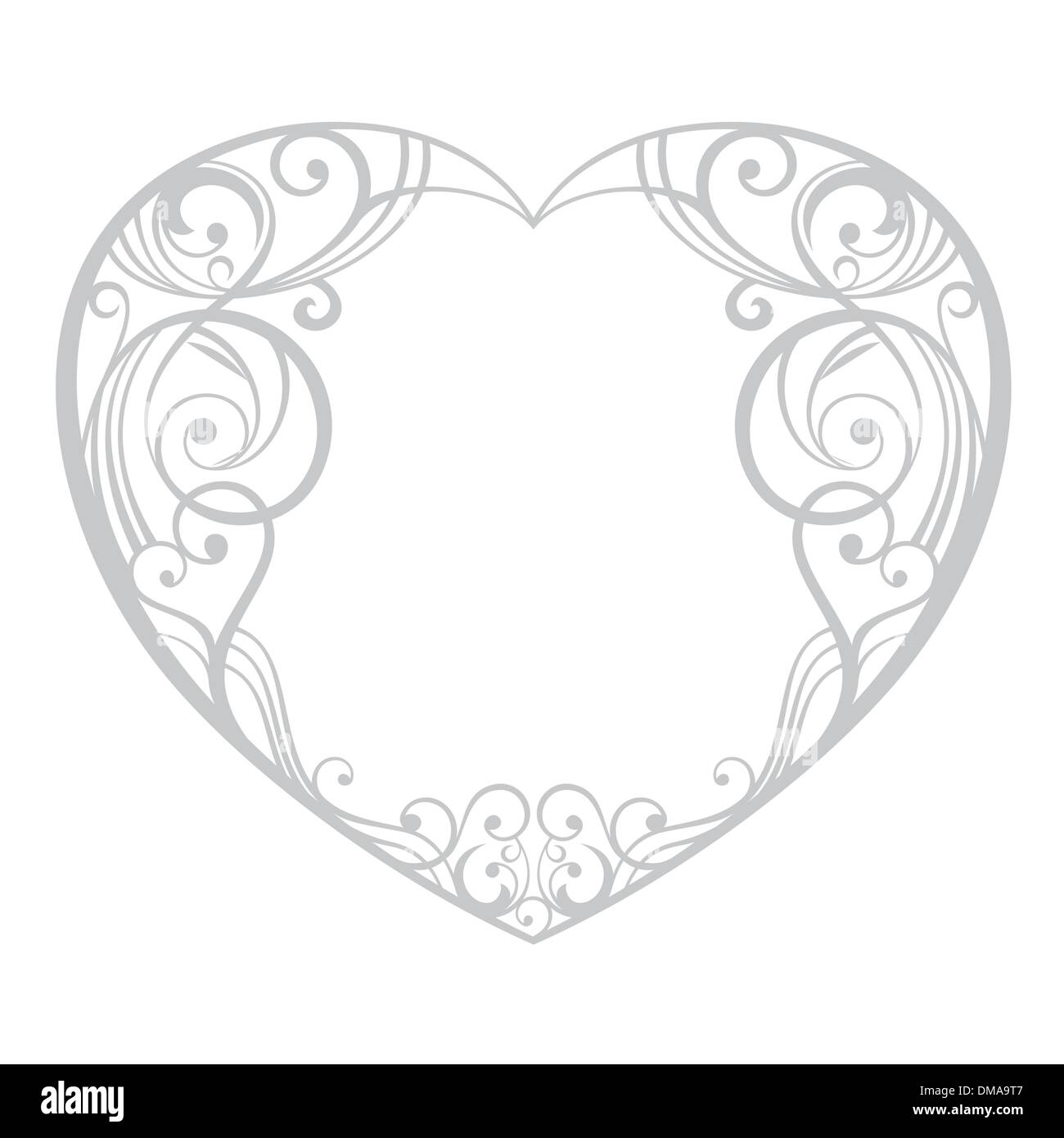 heart on white background Stock Vector Image & Art - Alamy