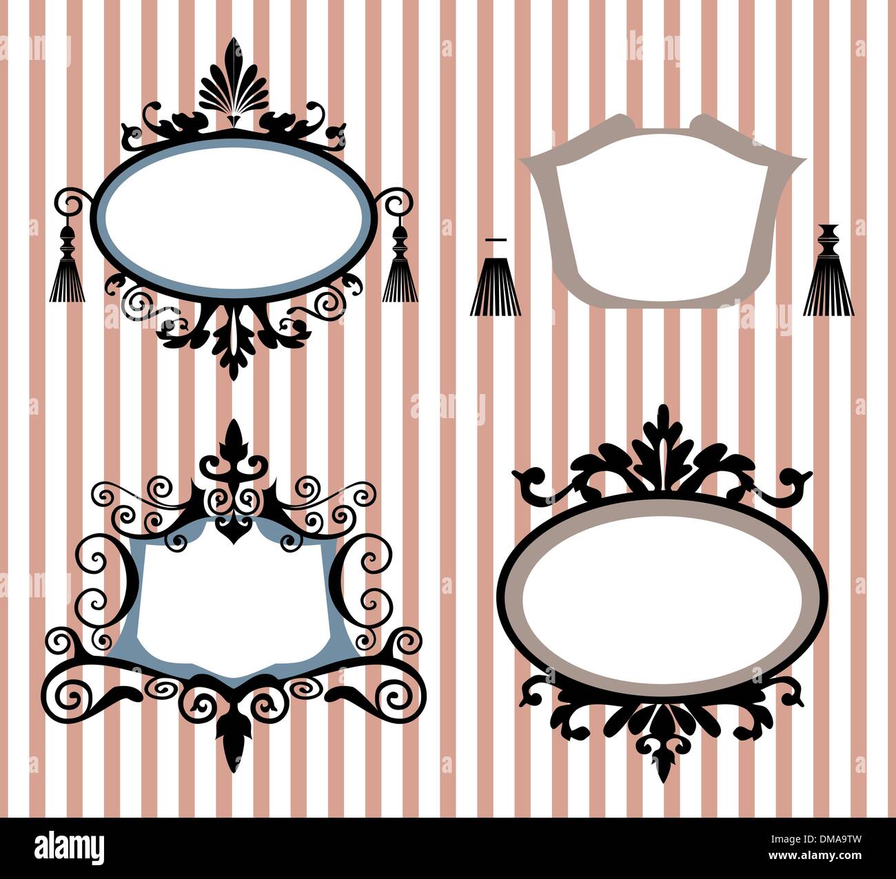 Set of decorative vector frames Stock Vector Image & Art - Alamy