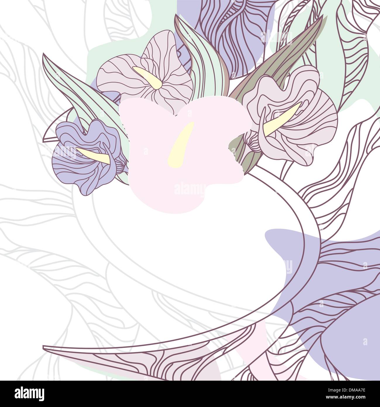 Cute floral frame Stock Vector Image & Art - Alamy