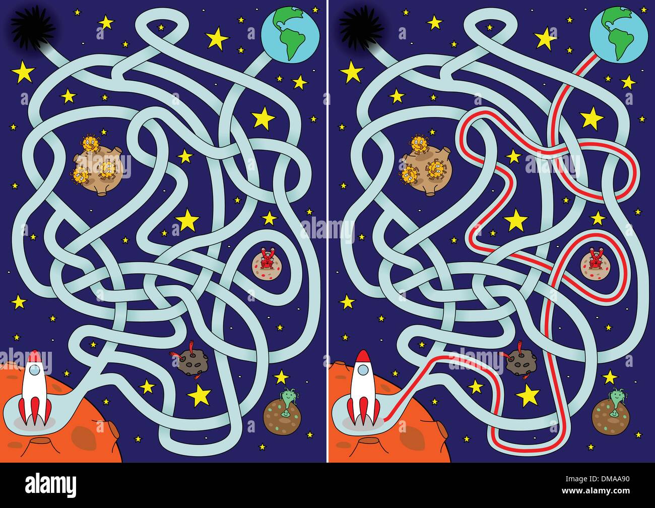 Alien space maze hi-res stock photography and images - Alamy